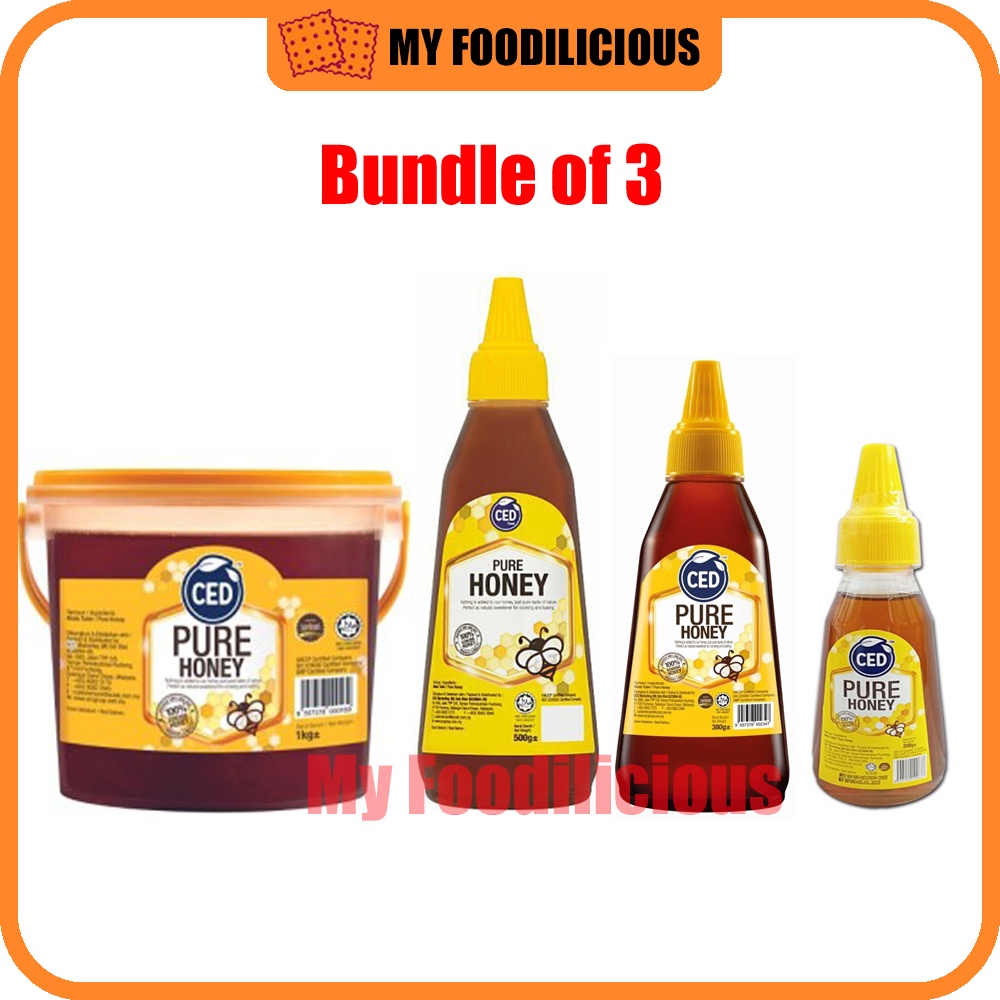 CED Pure Honey 200g/380g/500g/1kg Number 1 Honey Brand in Malaysia | Shopee Singapore