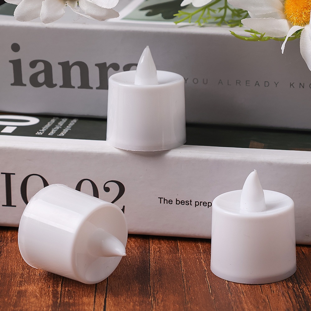 Creative Flameless LED Candle Light Battery Powered Candles Tea Lamp ...