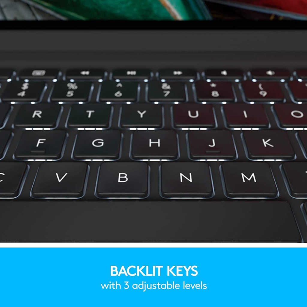 Logitech Slim Folio Pro For Tablet 11" (1st,2nd & 3rd Gen) with Backlit ...