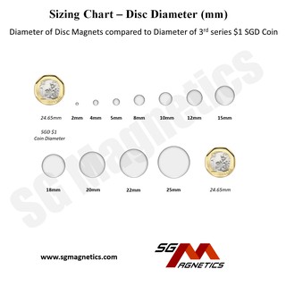 [SG STOCK] Various Magnet Sizes Neodymium Disc Circular Round Arts and ...