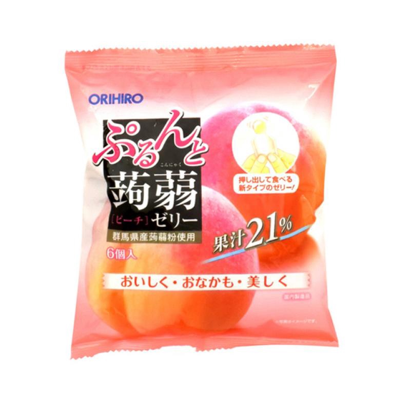Orihiro Konjac Jelly 6pcs Peach - PMXD [Japanese] | Shopee Singapore