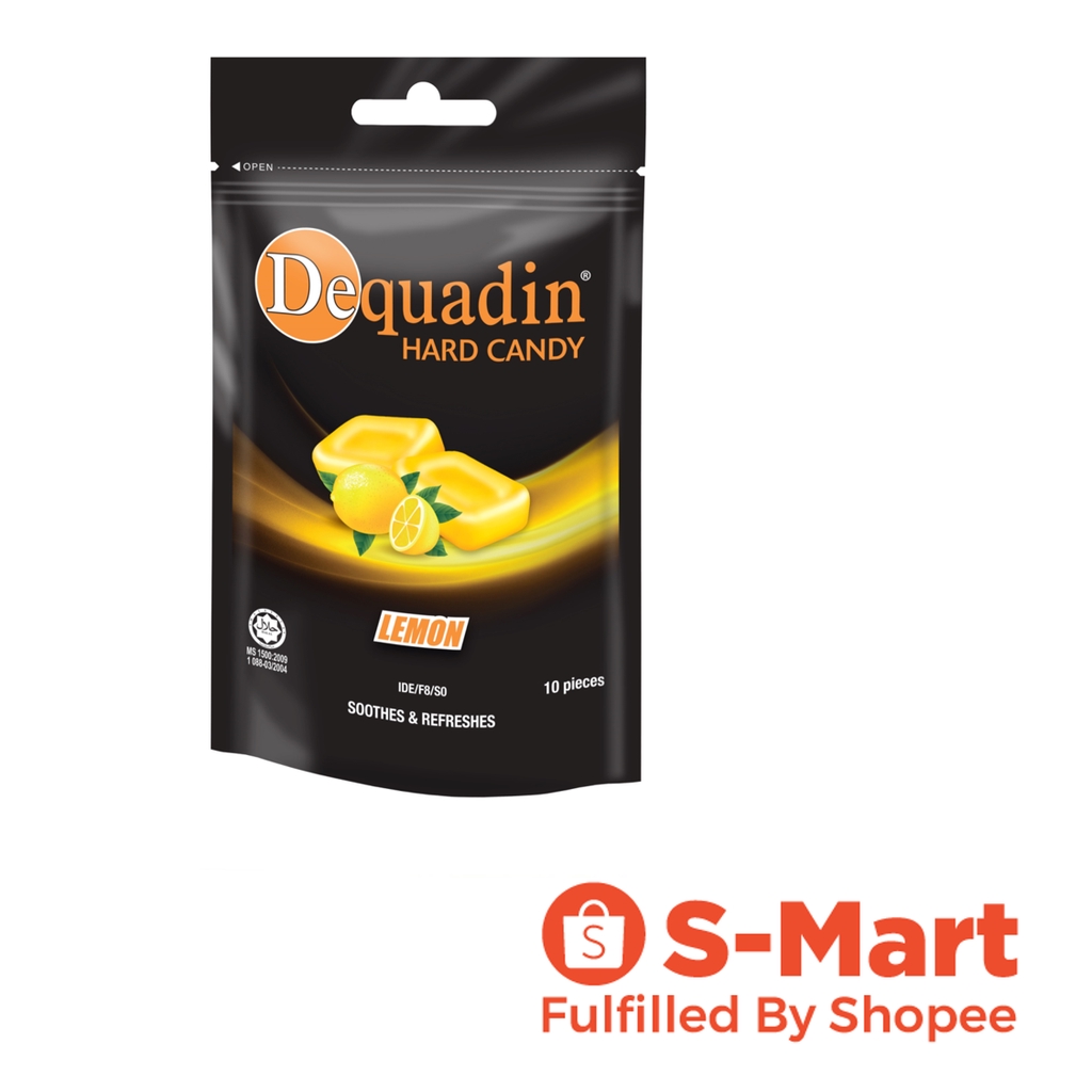 Dequadin Hard Candy Lemon Zipper Bag (Lemon 38g / Menthol 38g ...