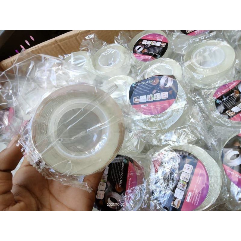 Magic tape, double Sided super Adhesive tape 1 meter | Shopee Singapore