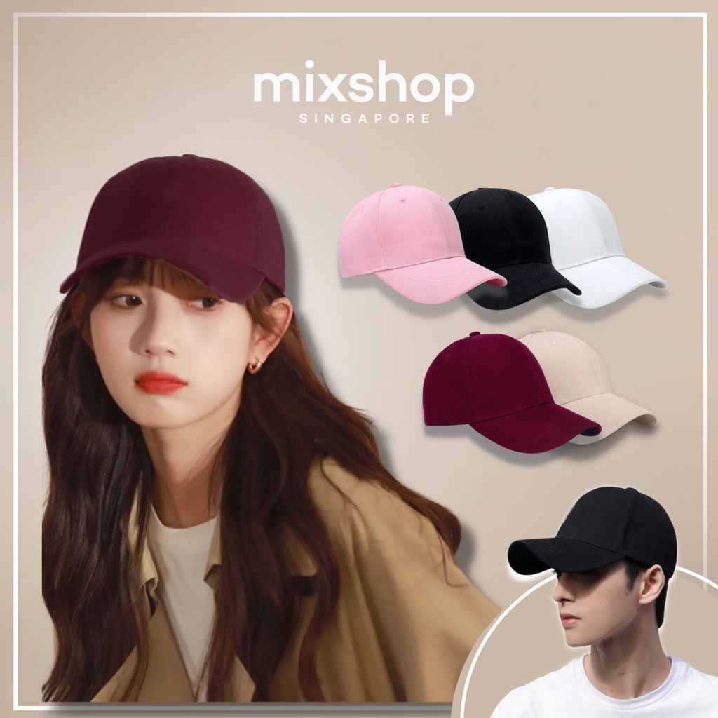 mixshop Unisex Korean Summer Retro Baseball Hat/Cap [SG READY STOCK ...