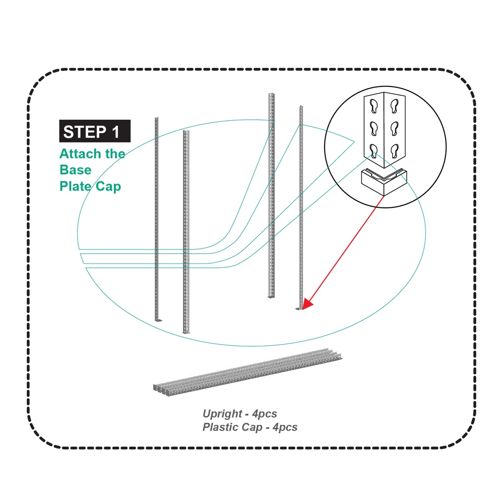 Original MYSTAR Boltless Rack for Bomb Shelter and Storeroom (Removable ...