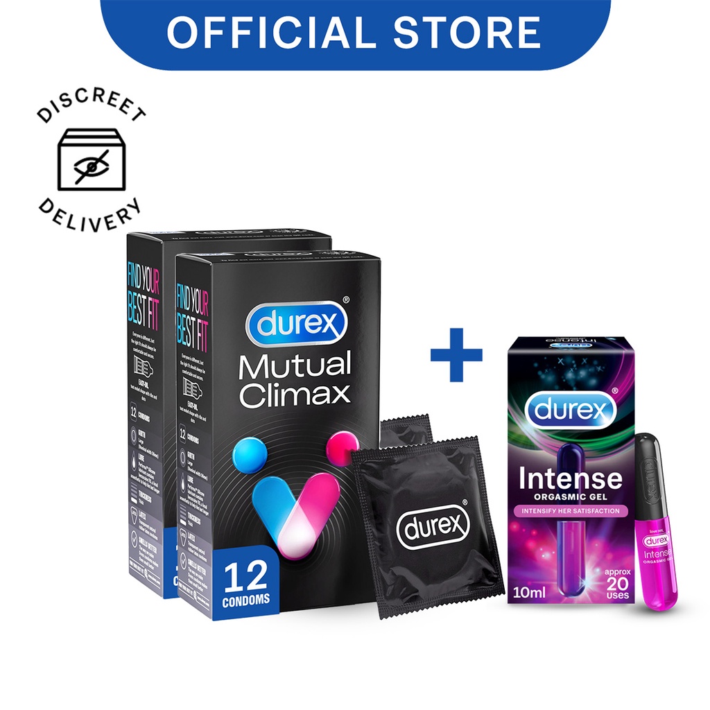 Durex Performance Bundle - Mutual Climax (with ribs & dots) condoms 12s ...