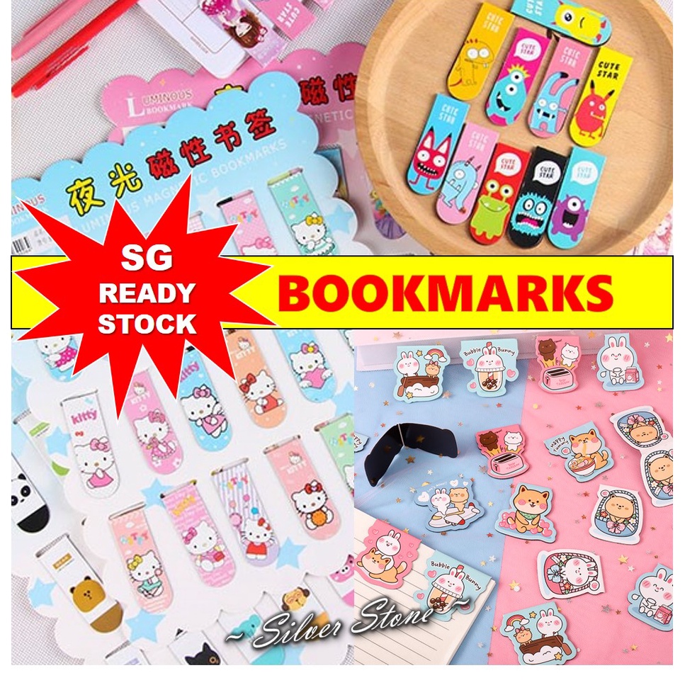[SG Ready Stock] Cute Magnetic Bookmarks Kids Magnet Children Party ...