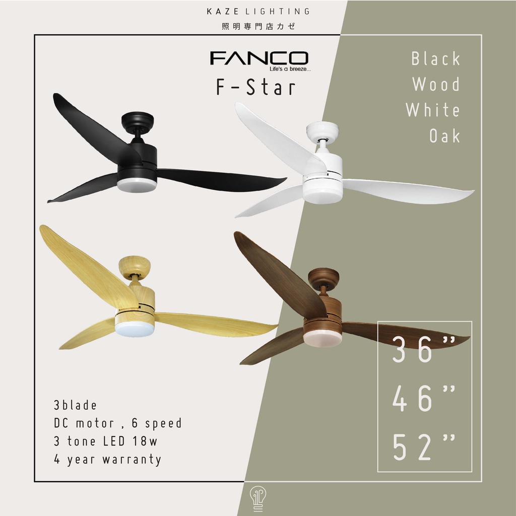 [INSTALLATION] - FANCO F-STAR 36 / 46 / 52 Inch DC Motor Ceiling Fan ...