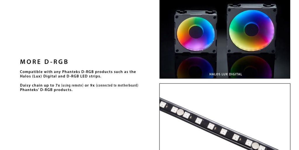 Phanteks Digital RGB LED Starter Kit - 1x DRGB Controller (2 YEARS ...