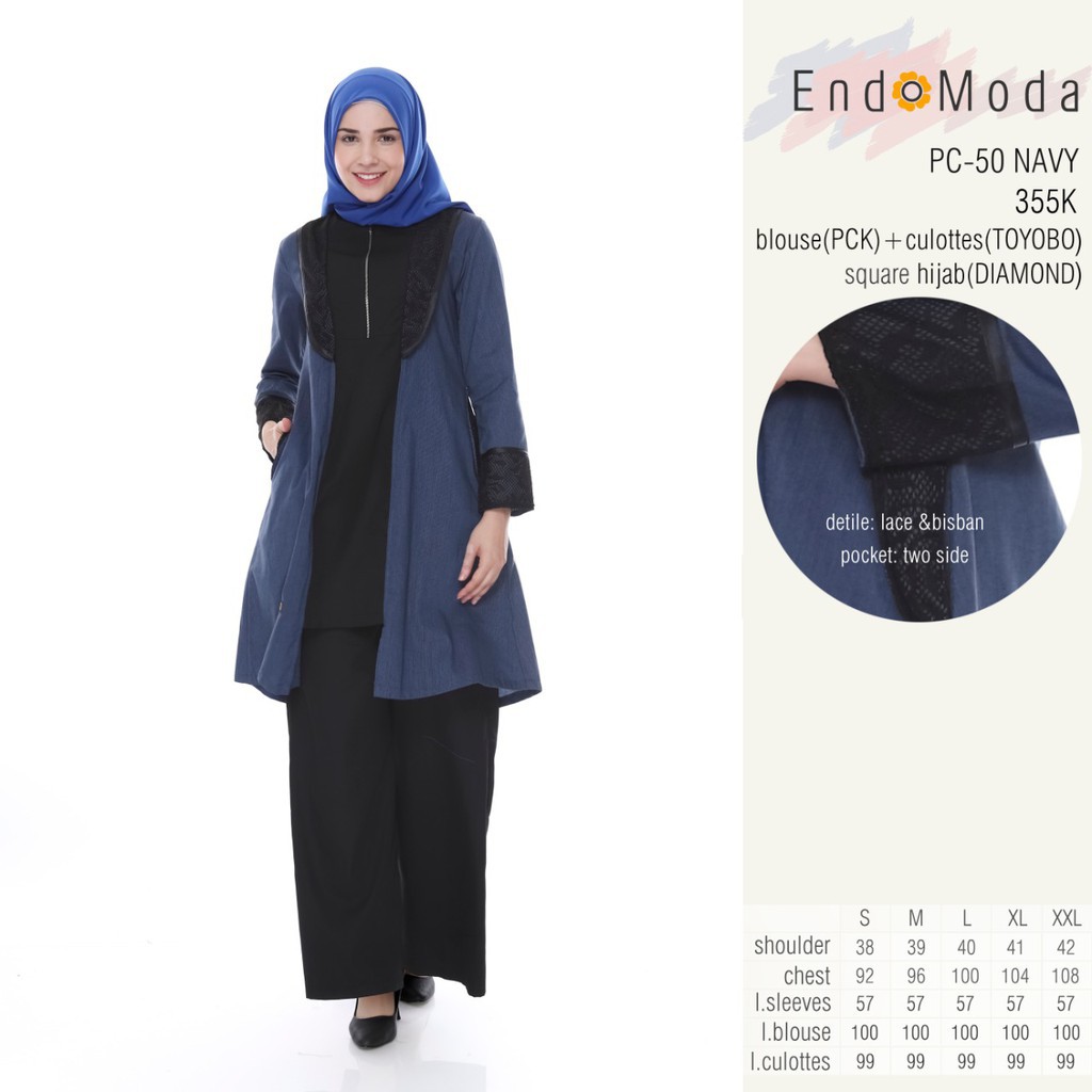 Endomoda PC-50 NAVY (To Down SET) | Shopee Singapore