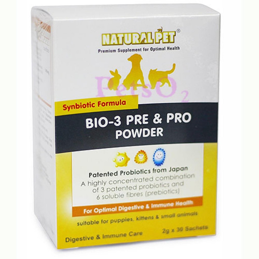 Natural Pet Bio-3 Pre & Pro Powder 2g x 30 Sachets | Shopee Singapore