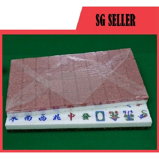 37mm A1 Size Glittering Bronze Gold Crystal Mahjong Set /SH 160 Tiles ...