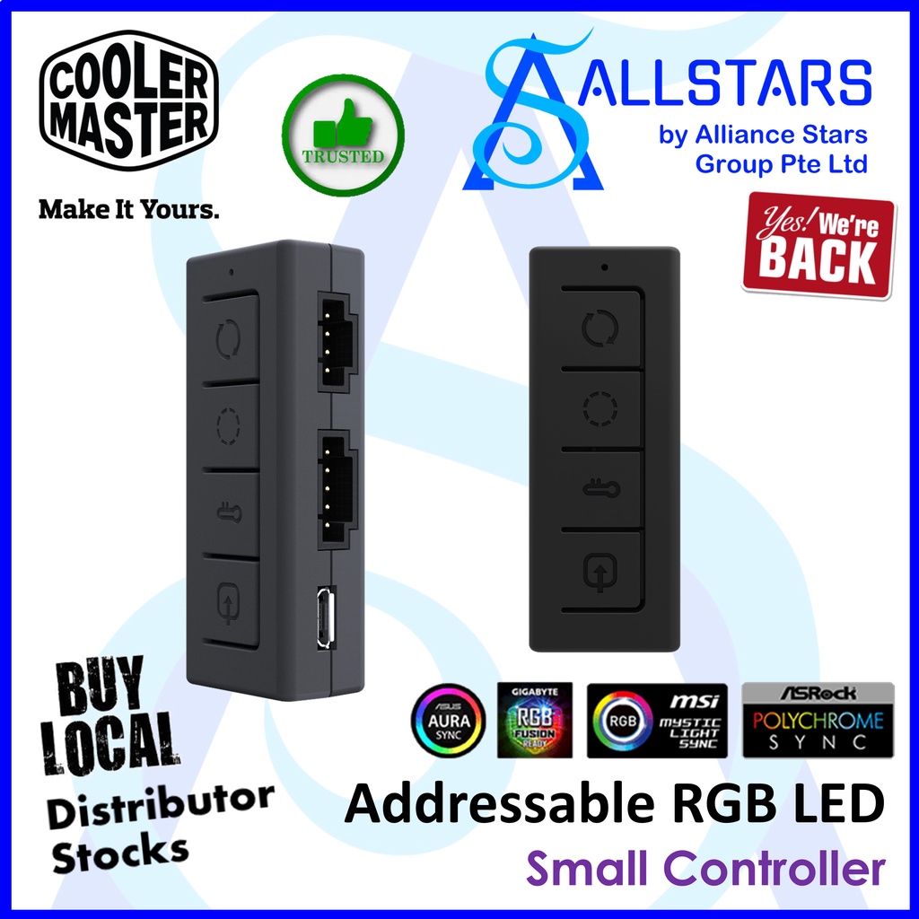 CM / Cooler Master / CoolerMaster ARGB LED Small Controller (MFX-ACBN ...