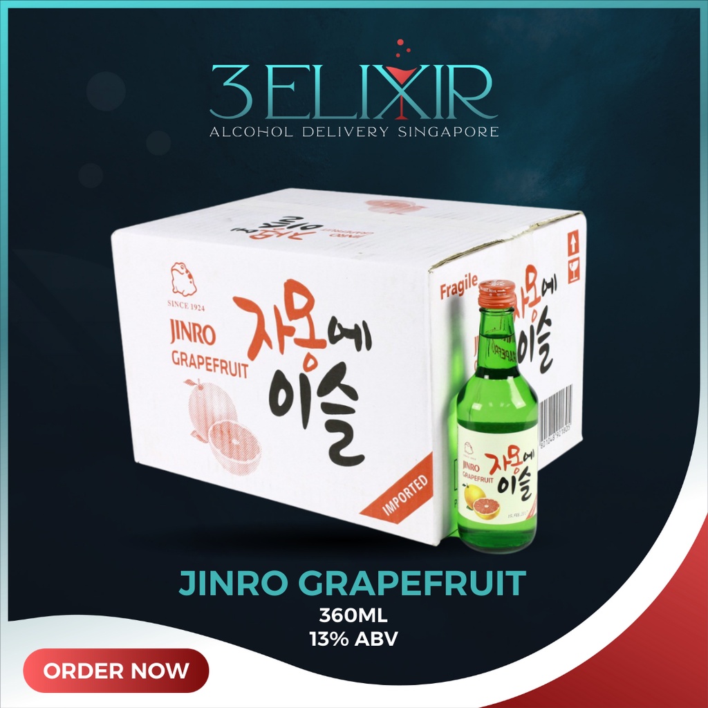 Jinro Soju Grapefruit 360ML | Shopee Singapore