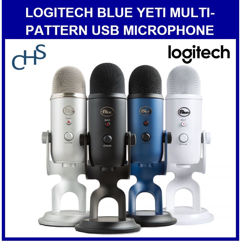 Logitech for Creators Blue Yeti Multi-pattern USB Microphone for ...