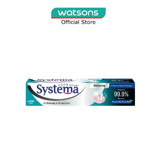 SYSTEMA Whitening Toothpaste Natural Max Fresh Mint 130g | Shopee Singapore