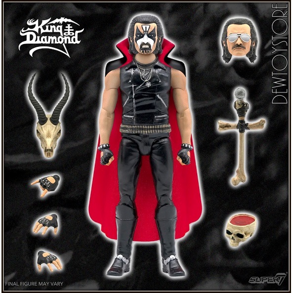 [IN STOCK] Super7 Ultimates 7" Action Figure - King Diamond ( Mercyful ...