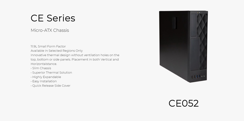 InWin CE Series CE052/CE685 Small Form Factor mATX Casings with 300W 80 ...
