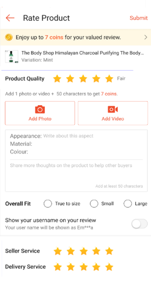 Product and Shop Ratings | MY Seller Education [Shopee]
