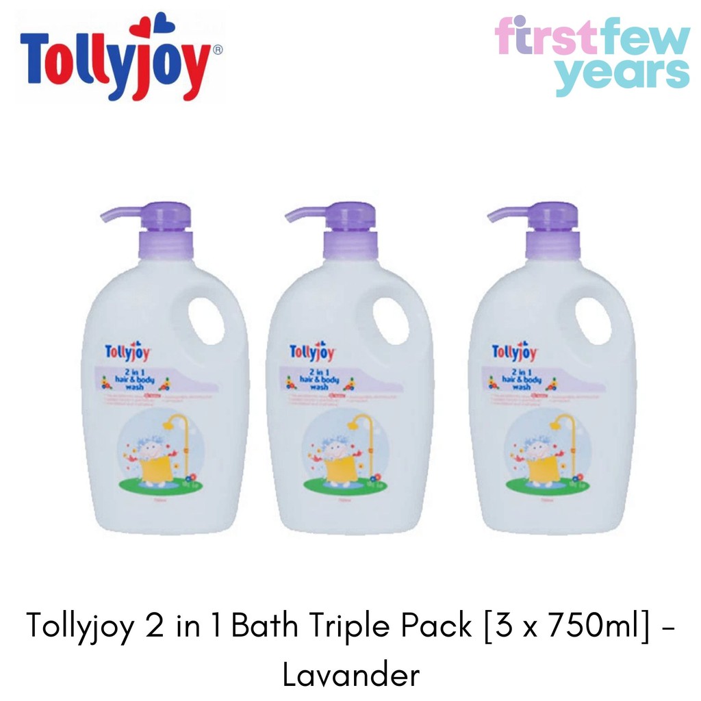 Tollyjoy 2 in 1 Bath Triple Pack [3 x 750ml] - Lavender | Shopee Singapore