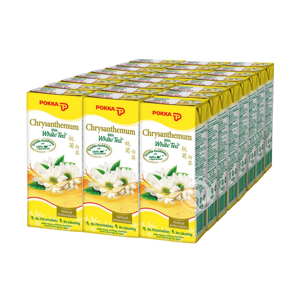 Pokka Chrysanthemum White Tea Packet (250ml x 24 Packets) | Shopee ...