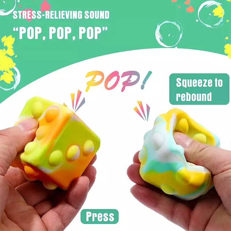 [SG Local] 3D Pop it Fidget Ball Toys stress ball fidget toy | Shopee ...