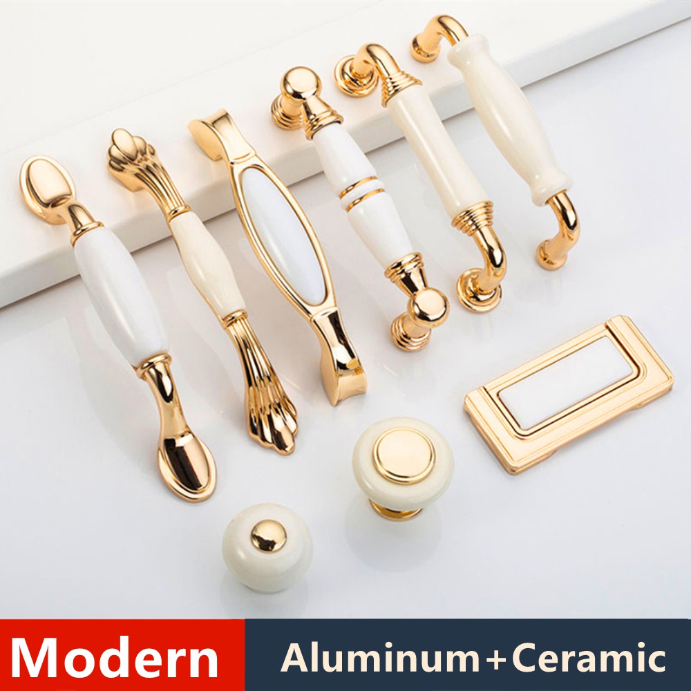 Ceramics Kitchen Cabinet Handle Moder Drawer Handle Drawer Knob Cabinet ...