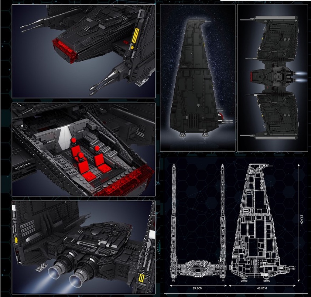 *MOULD KING* Star Wars Madalorian Razor Crest Tantive Lucrehulk ...