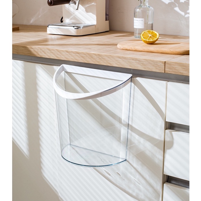 Hanging Trash Can Food Waste Bin Plastic Tickened Sanitary Bucket Under ...