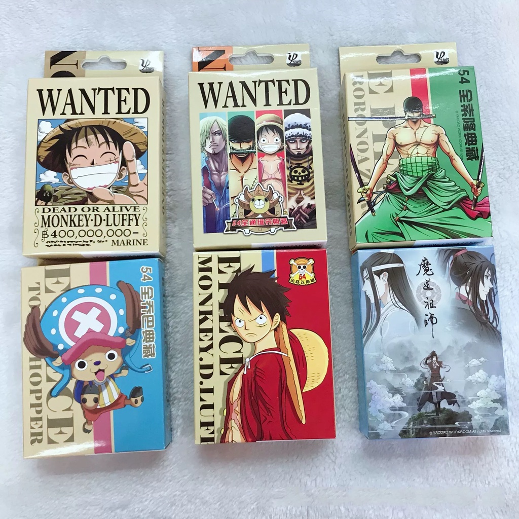 Anime Naruto One Piece Dragon Ball Natsume Playing Cards Poker Cards ...