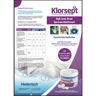 [HOSPITAL GRADE] Klorsept 25 - Troclosene Sodium Effervescent ...