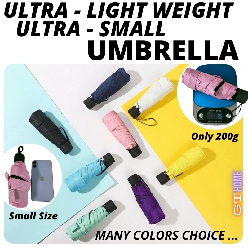 Ultra Light and Small Umbrella Mini Umbrella UV umbrella Pocket Anti-UV ...
