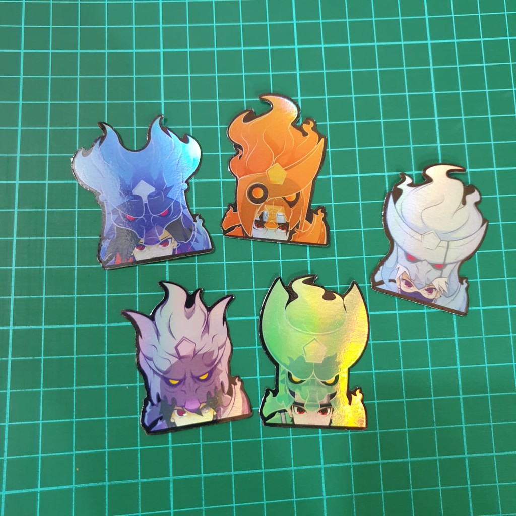Anime Hologram Sticker - Naruto Susanoo - Set 5pcs | Shopee Singapore