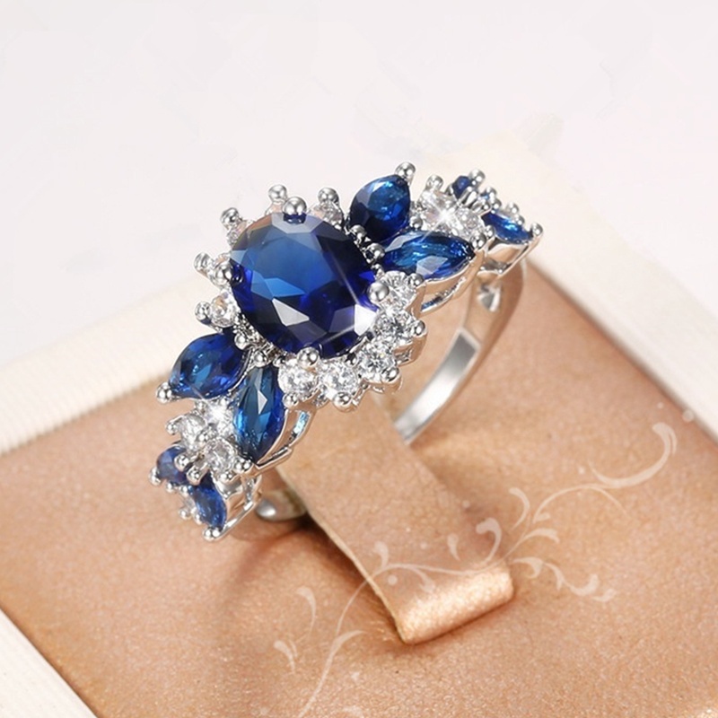 Stunning 925 Sterling Silver Sapphire Ring - munimoro.gob.pe