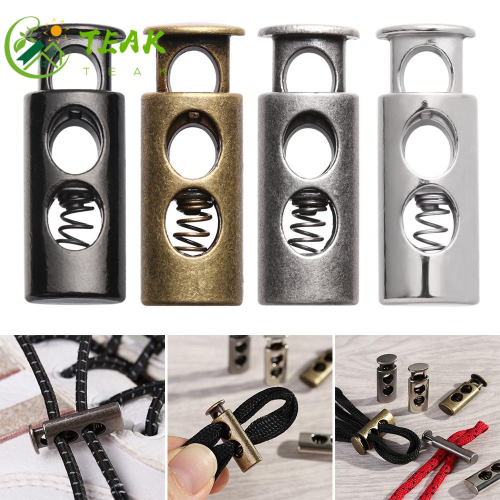 TEAK 10pcs Hot Double Hole Stoppers 4 Colors Lock Toggle DIY Metal ...