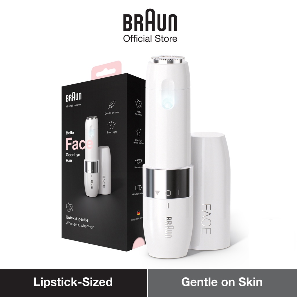 Braun FS1000 Face Mini Trimmer Portable Everyday Hair Removal for Women ...