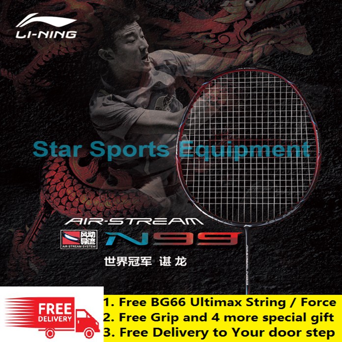 Badminton racket Li-Ning N99 CL Generation Promotion 2018 [Free String ...