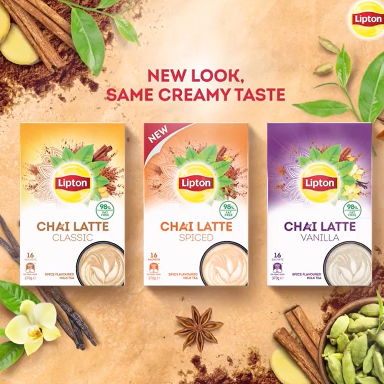 Lipton Instant Latte Sachets Chai Tea Latte / Classic 16 pack 370g -NEW ...