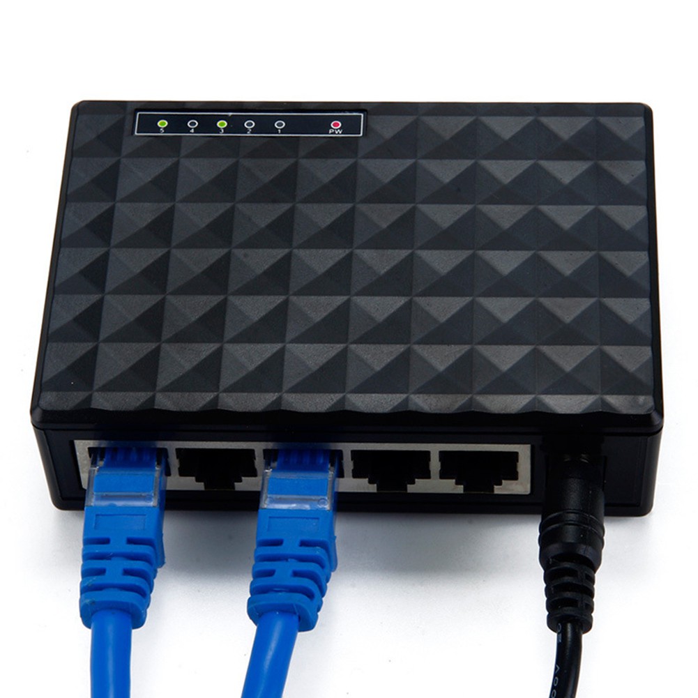 Exchange Network 5-Port Ethernet Hub Gigabit Desktop Mini Adapter Lan ...