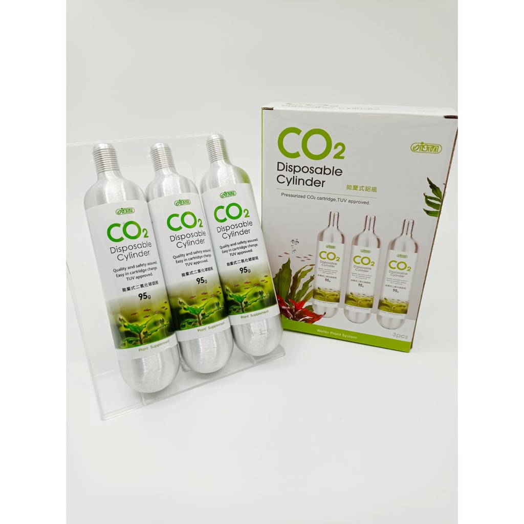 ISTA Disposable CO2 Cylinder / 95g (3pcs)/ Planted tank/ aquarium ...
