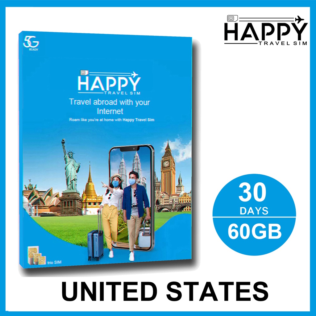 USA, United States of America SIM Card, Travel SIM Card | Shopee Singapore