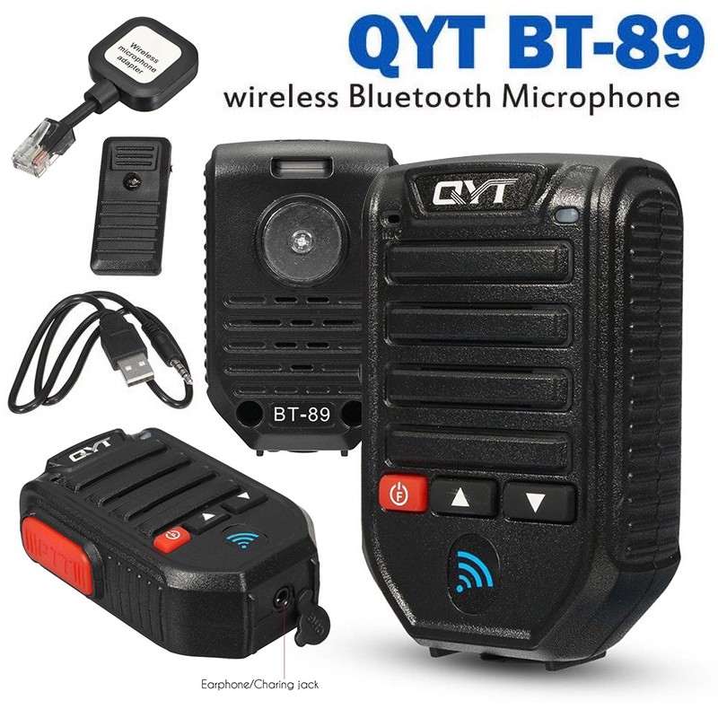 BT89 Wireless Bluetooth Microphone Adapter For QYT KT-7900D KT-8900D ...