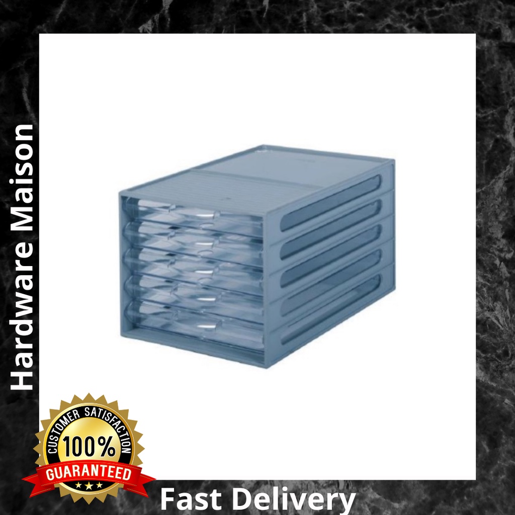 5 Tier Document Drawer (Transparent) | Shopee Singapore