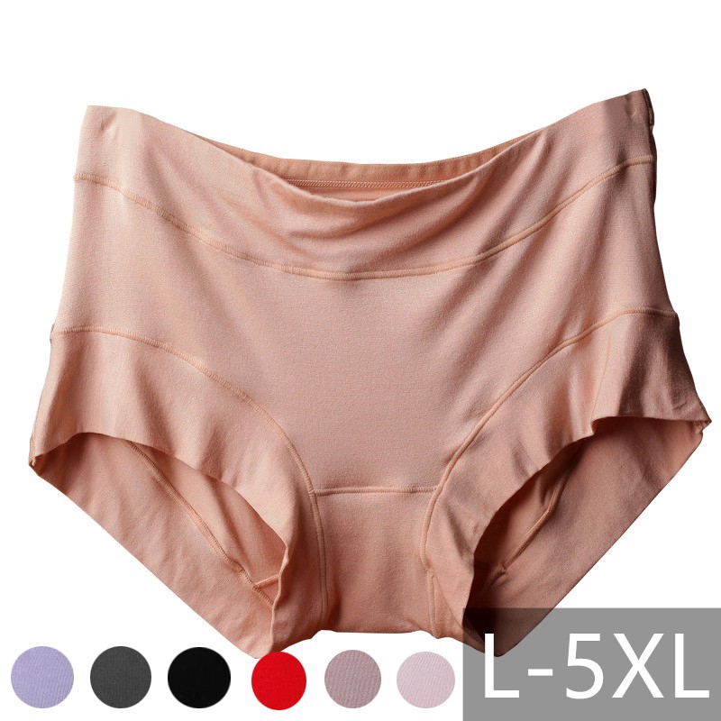 L 5xl Panties Women Plus Size Cotton Spandex Mid Waist Ladies Womens