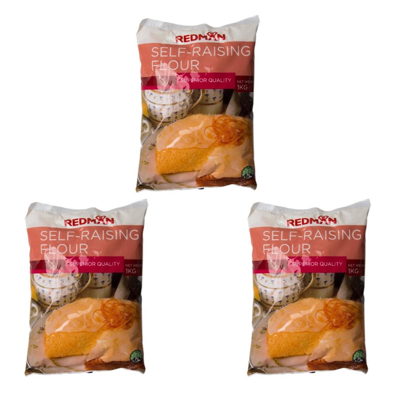 [Bundle of 3] RedMan Self-Raising Flour 1Kg - Phoon Huat | Shopee Singapore