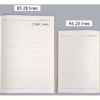 Thickened B5 Notebook Exquisite 16K Horizontal Line Book A5 Soft ...