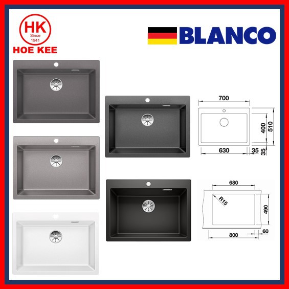 Blanco Pleon 8 Silgranit Kitchen Sink | Shopee Singapore