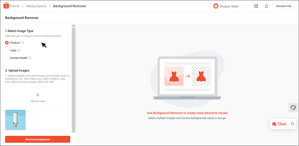 Background Remover tool | MY Seller Education [Shopee]