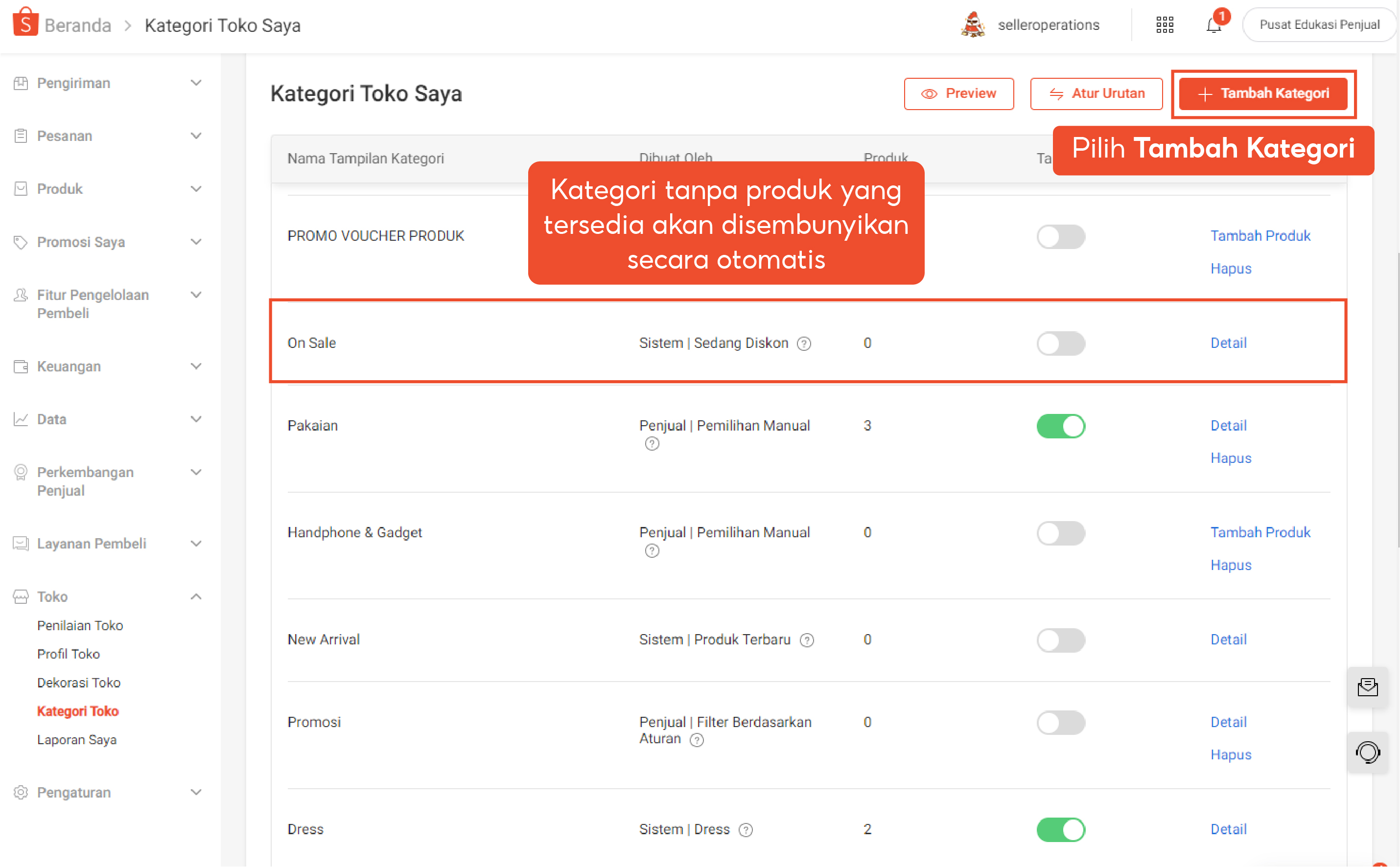 Menambahkan Komponen Fitur Dekorasi Toko yang Berbeda | Pusat Edukasi ...