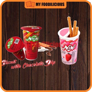 Cvmallow Nni Nni Chocolate/Strawberry Biscuits Sticks (10cups x 35g ...